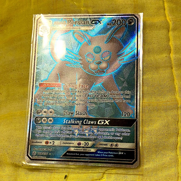 Pokemon | Games | Alolan Persian Gx 29 | Poshmark